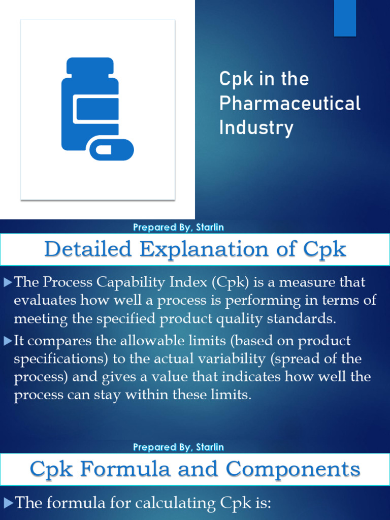 CPK Value | PDF | Standard Deviation | Variance