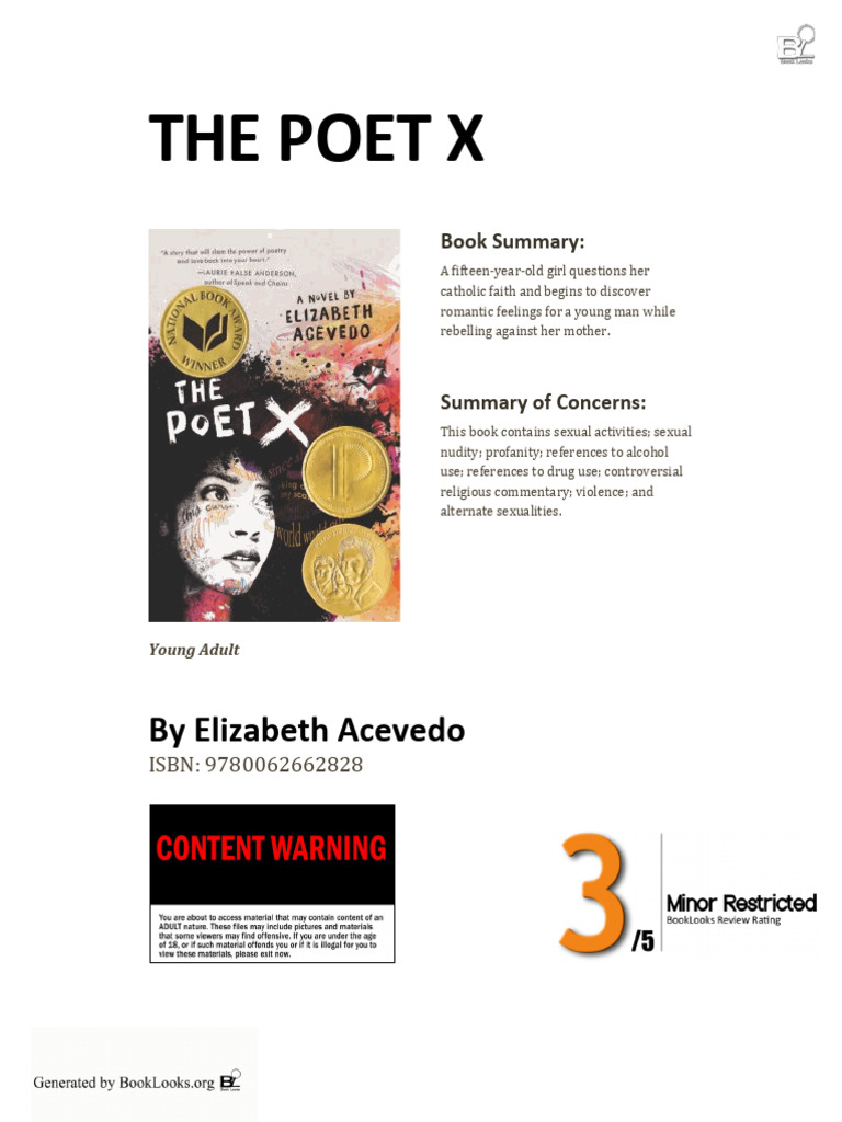 The Poet X: Faith, Love, and Rebellion | PDF