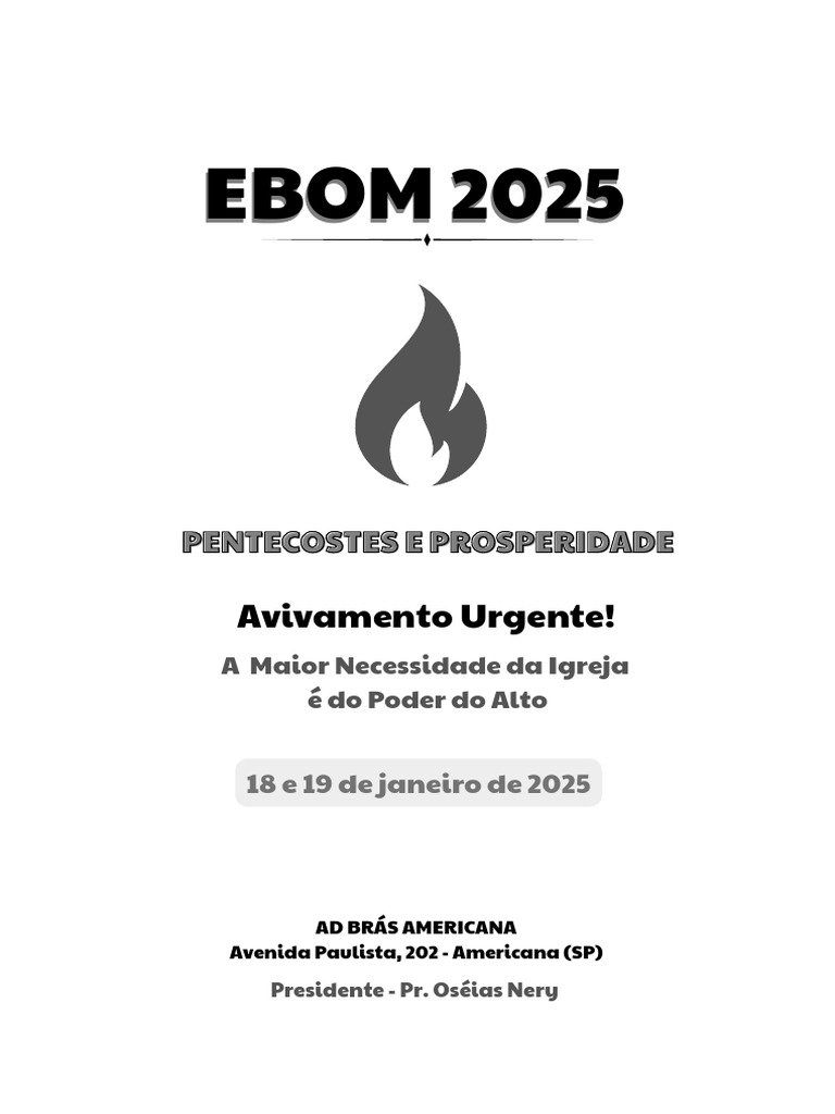 EBOM 2024: Avivamento e Prosperidade | PDF | Fé | Bíblia