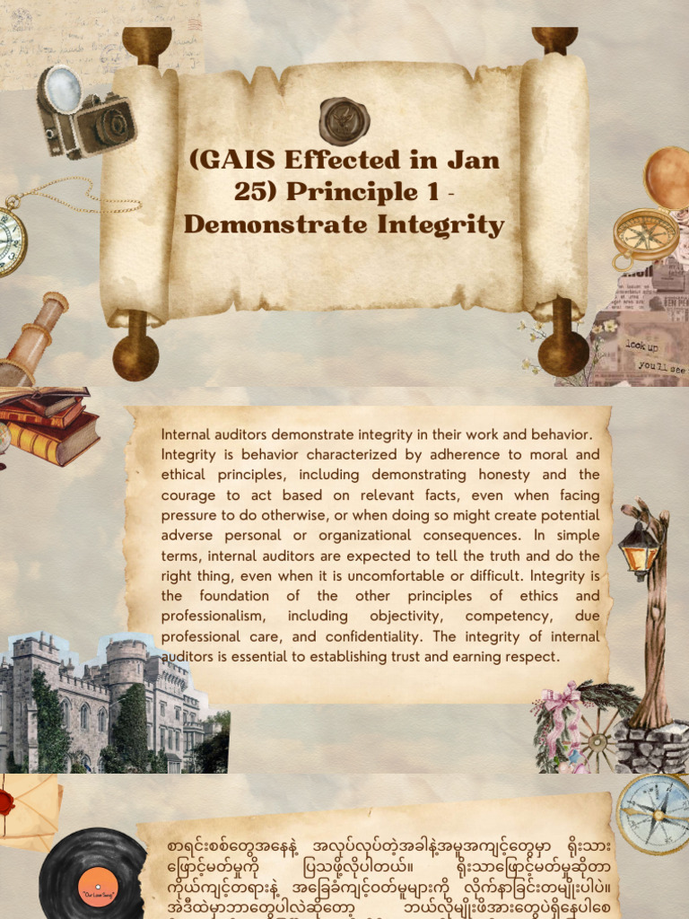 Demonstrate Integrity | PDF