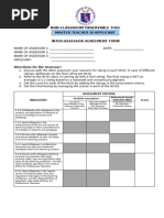 COT Rating Sheet for Highly Proficient Teachers | PDF | Teachers | Learning