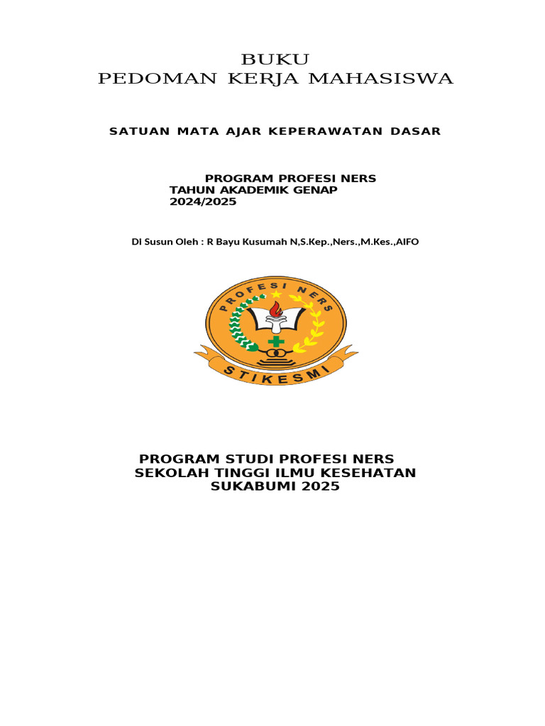 NERS BPKM Keperawatan Dasar 2024-2025 (Genap) (1) | PDF