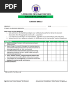 Observation Notes Form | PDF