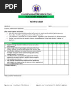 NCOI Annotations Form For Teacher V Applicant | PDF | Teachers | Annotation