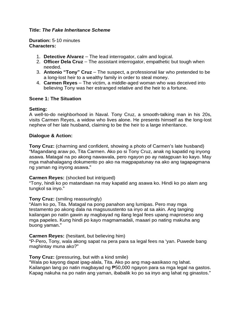 Short Role Play | PDF