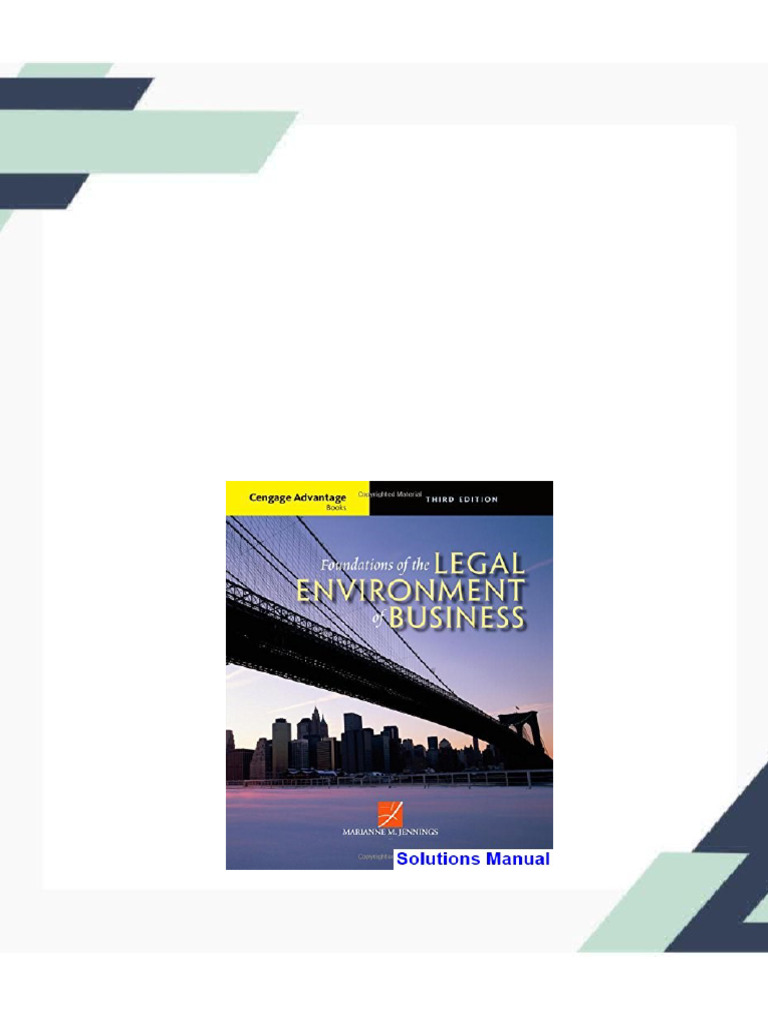 Cengage Advantage Books Foundations of the Legal Environment of ... Cengage Advantage Books Foundations of the Legal Environment of ...