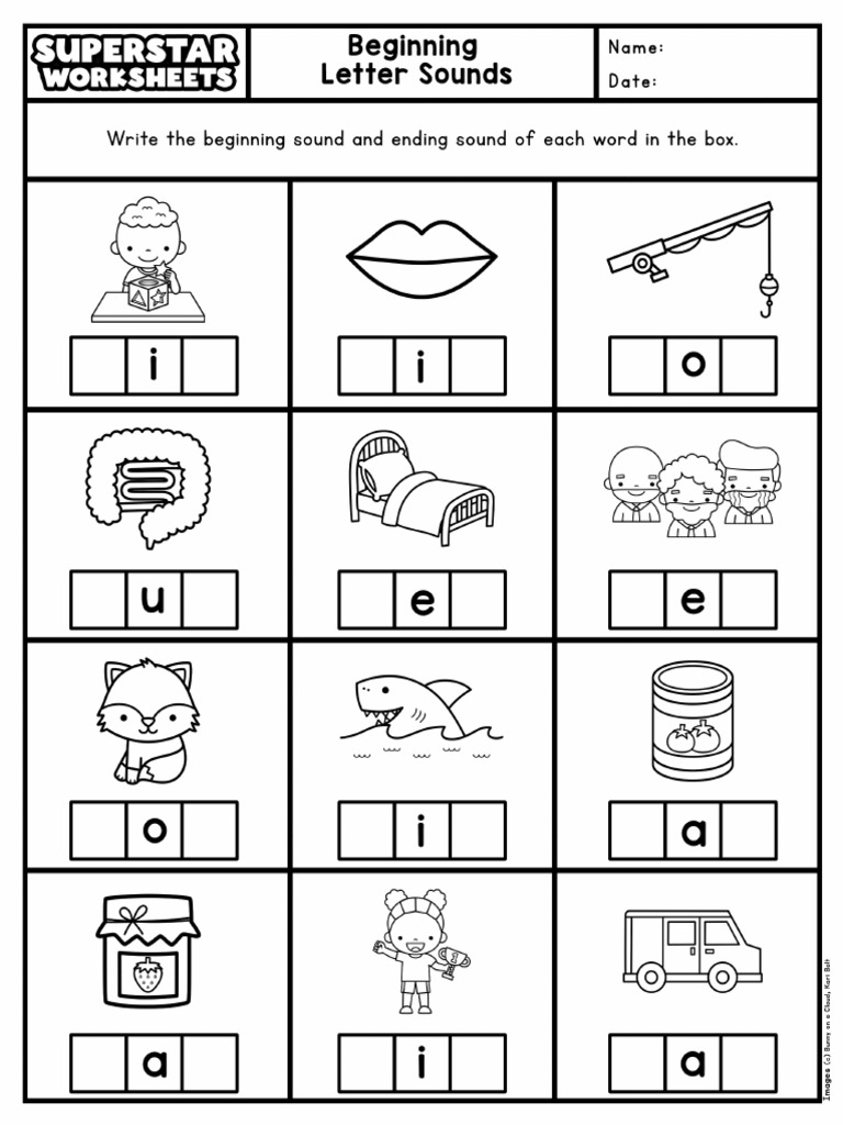Beginning Letter Sounds Worksheets | PDF
