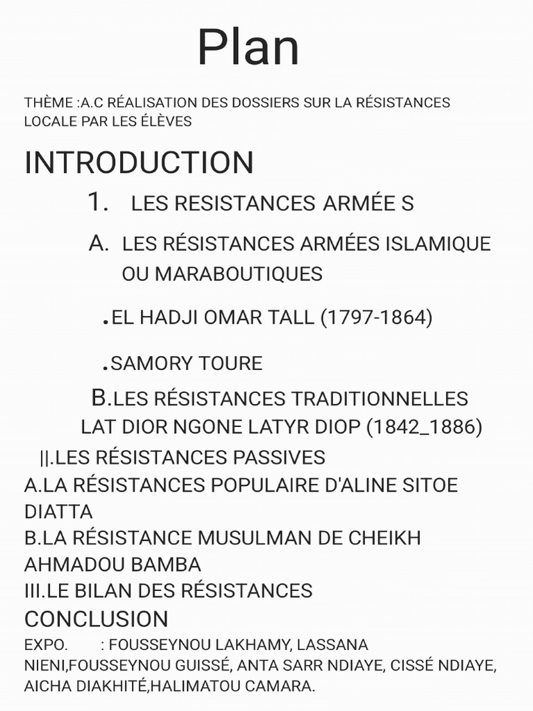 Plan exposé HG | PDF