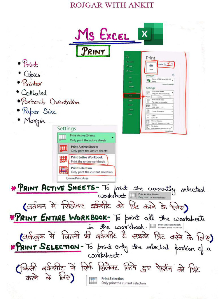002) Computer by Shivam Sir MS Excel 6 | PDF