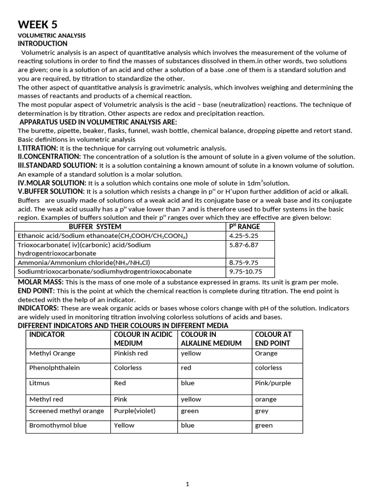 Chemistry Practical Note | PDF | Titration | Chemistry