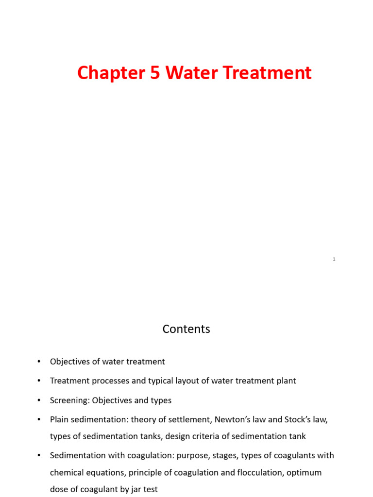 Water Treatment Processes Guide | PDF | Water Purification | Force