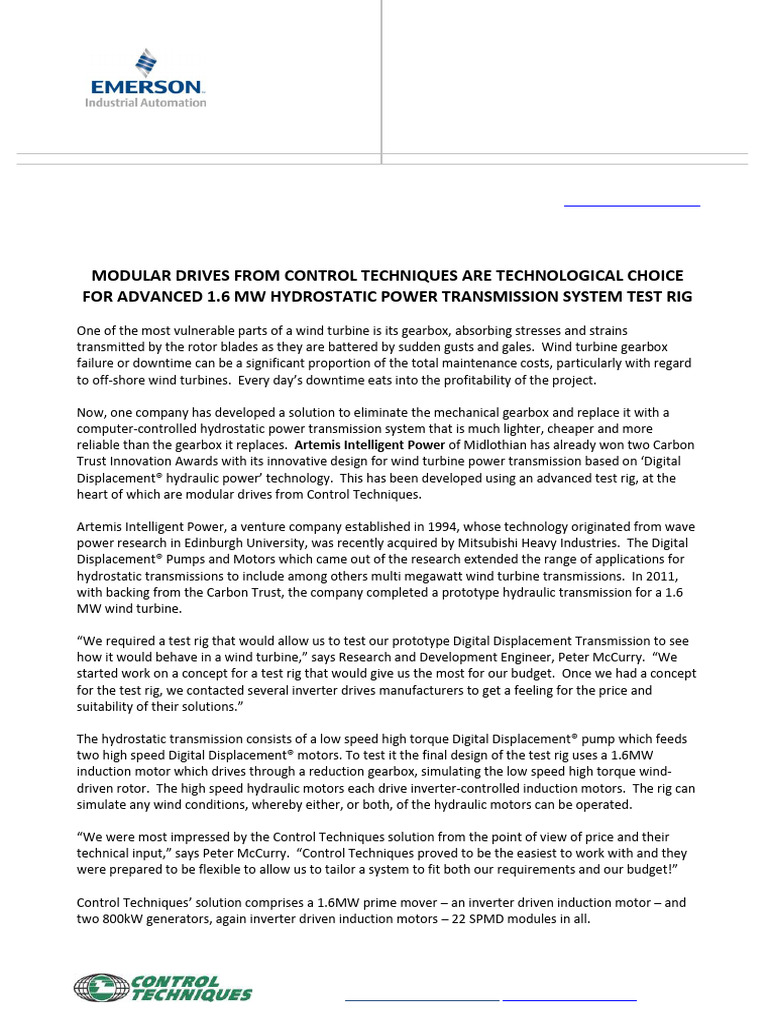 Modular_Drives_from_Control_Techniques | PDF | Electric Motor | Wind ...