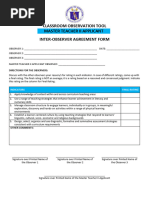 COT Rating Sheet for Highly Proficient Teachers | PDF | Teachers | Learning