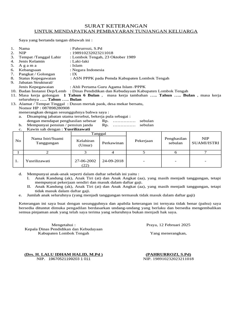 BLANKO KP4 1 Model DK Terbaru 2025 | PDF