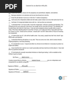 MTP Consent Form-C | PDF | Pregnancy | Abortion