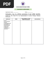 NCOI Annotations Form For Teacher V Applicant | PDF | Educational ...