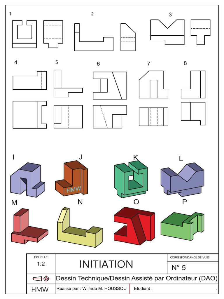 Basics Engineering Drawing HMW n5 | PDF