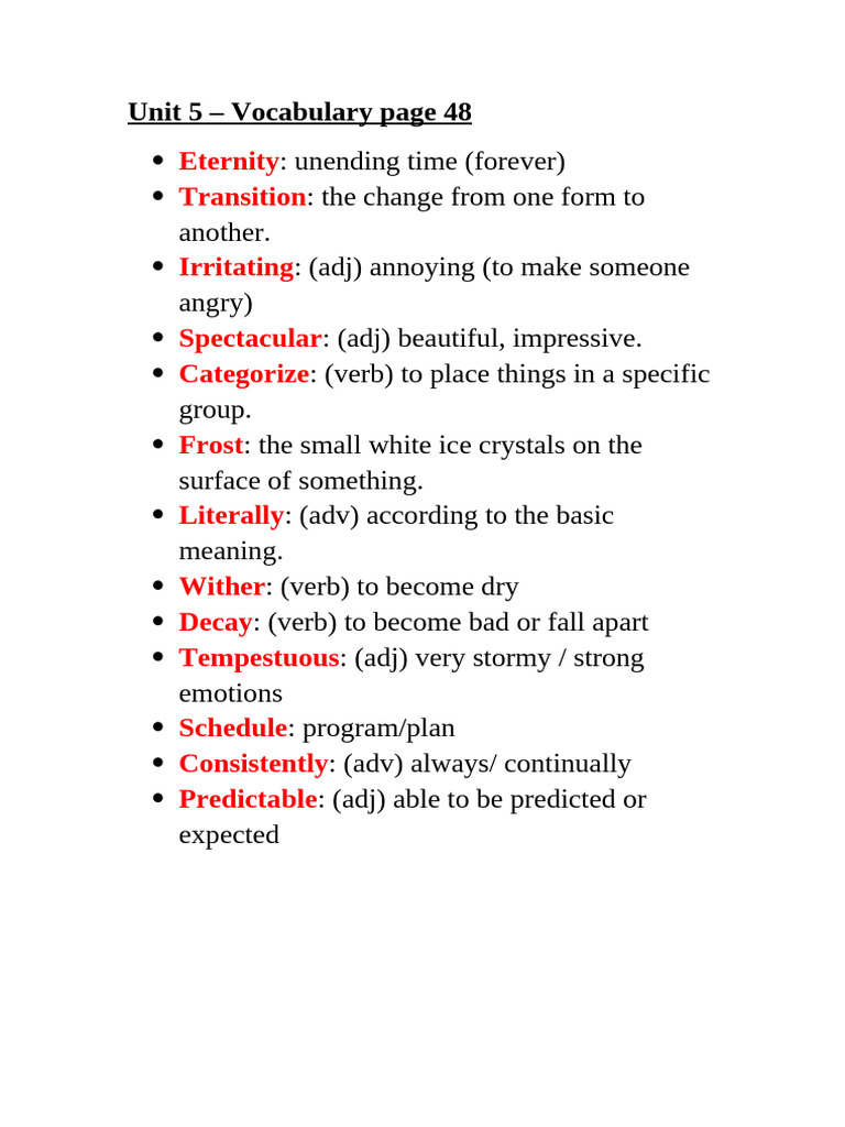 Unit 5 Grade 6 | PDF