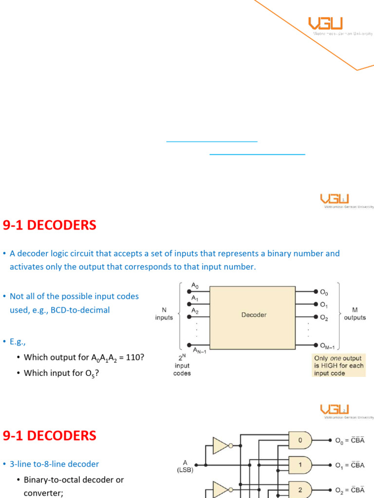 ECE204-Digital System Design-Lecture 5- DSD ch9 msi logic circuits | PDF | Multiplexing ...