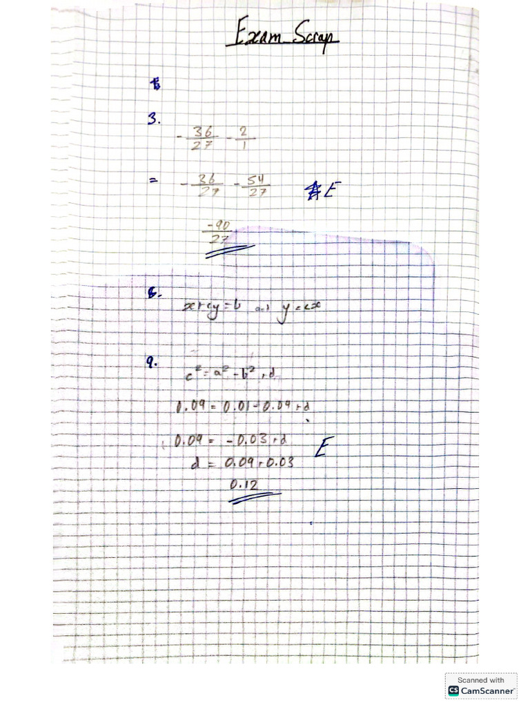 End of Year Exam SCRAP | PDF