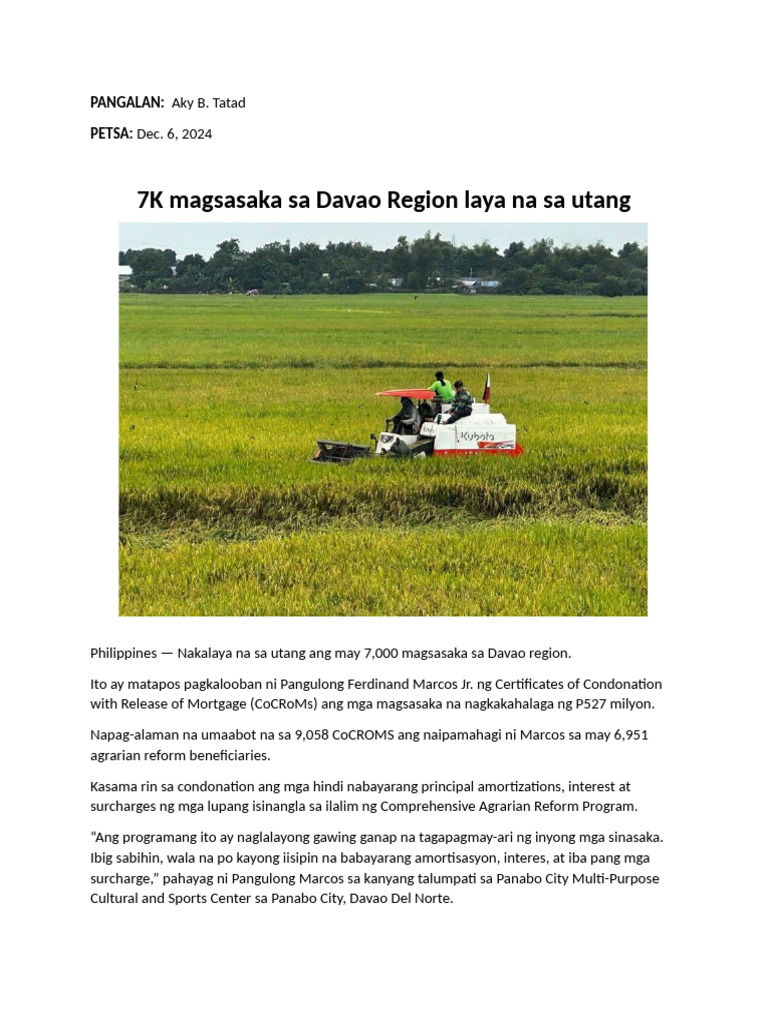 Balitaan 1 | PDF