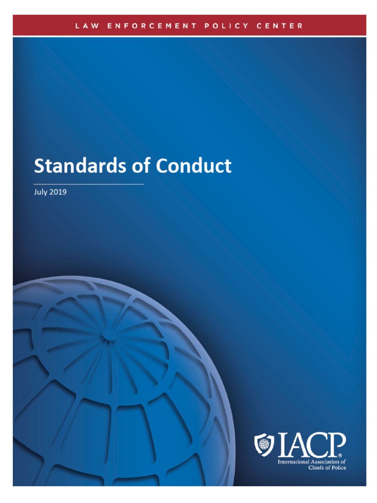 Law Enforcement Standards of Conduct | PDF | Policy | Police