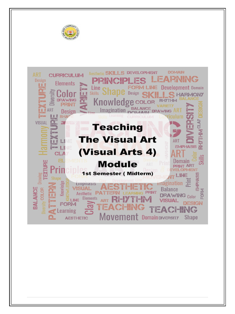 Teaching The Visual Arts - Midterm Module - Lesson 1-4 | PDF | Drawing | Experience