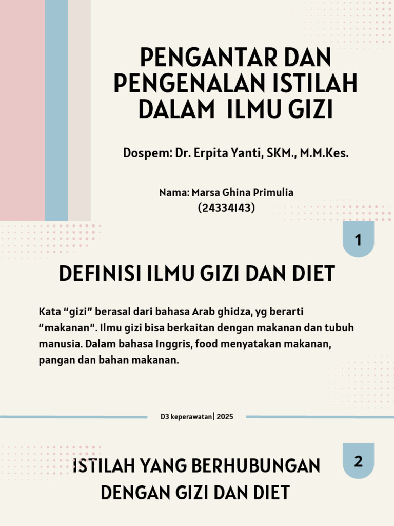 1 Gizi Dan Diet | PDF