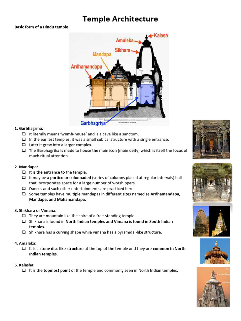Hindu Temple Architecture Overview | PDF | Temple | Architectural Styles