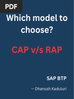 RAP vs CAP in SAP BTP Explained | PDF | Cloud Computing | Software Industry