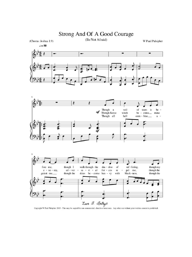 Be Strong and of a Good Courage | PDF