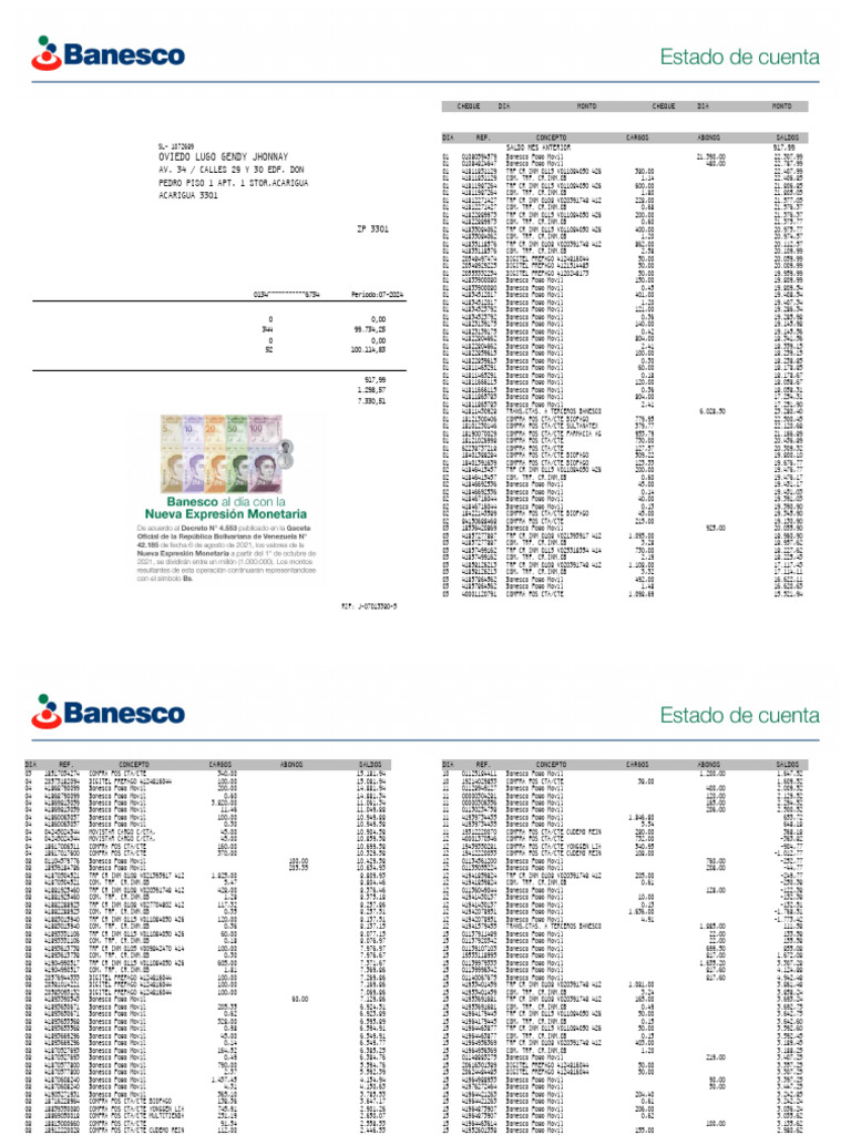 Banesco) | PDF | Servicios (economía) | Tecnología móvil