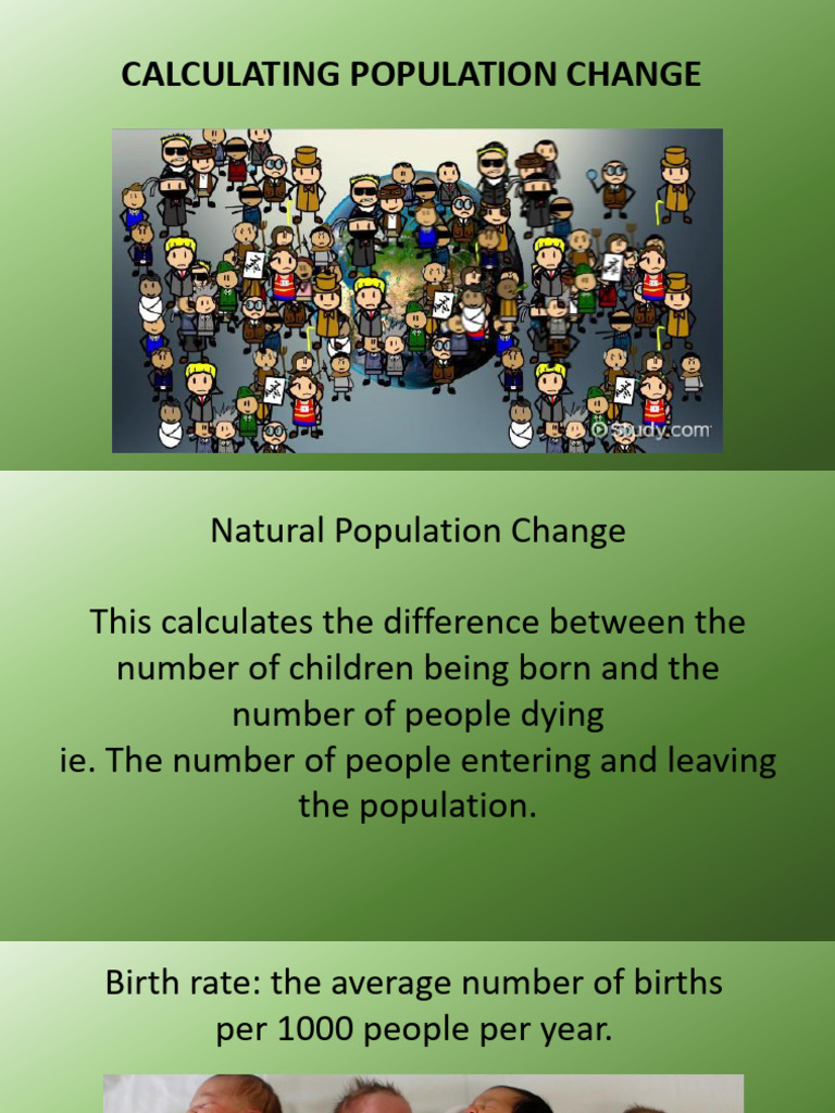 Calculating population change | PDF