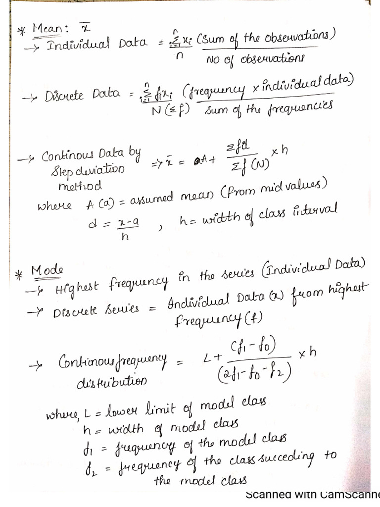 QTM Formulas | PDF