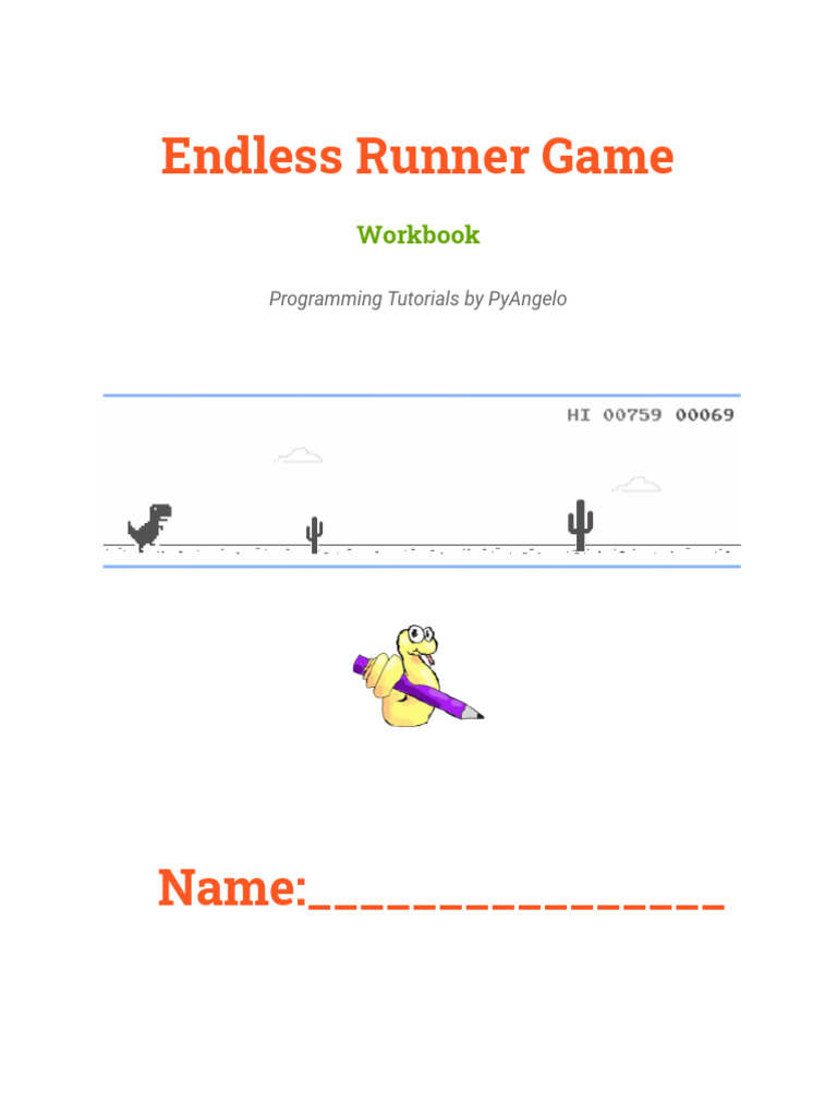Running Dinosaur Game Documentation PyAngelo | PDF | Control Flow ...