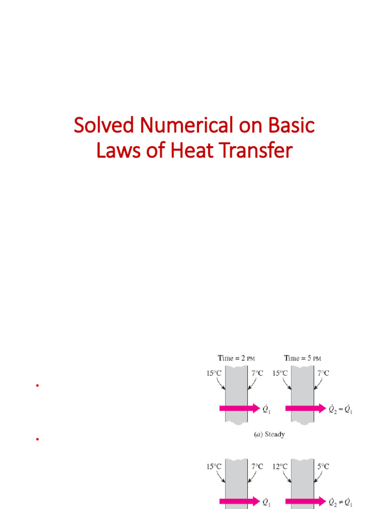 Heat Transfer: Numerical Solutions | PDF | Heat Transfer | Thermal ...