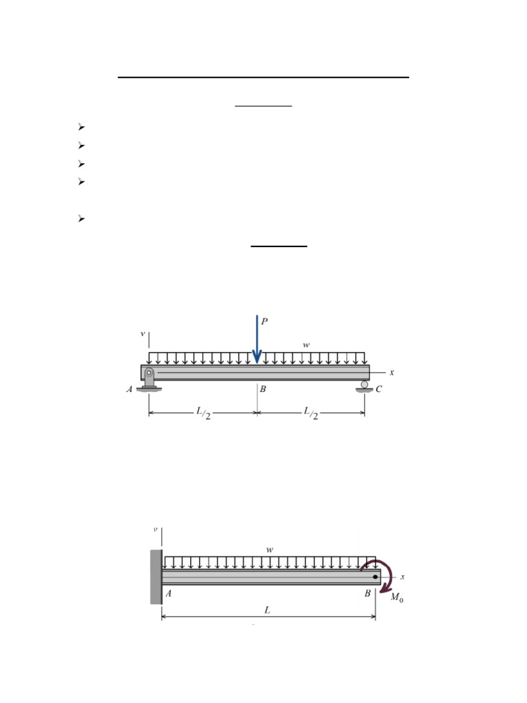 Assignment On Deflection of Beams and Columns | PDF
