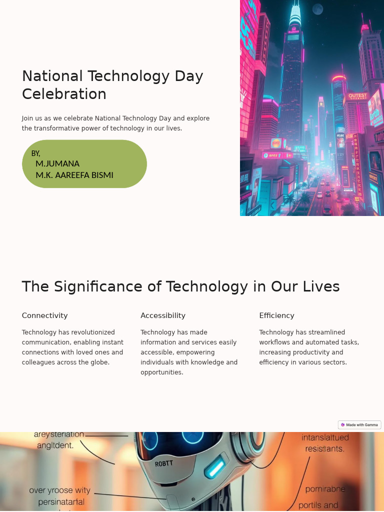 National Technology Day Celebration | PDF | Internet Of Things ...