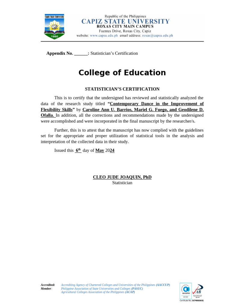 Statistician Certification | PDF | Statistics | Empiricism