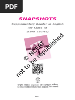 Class 11 English (Snapshots) Ncert Textbook | PDF