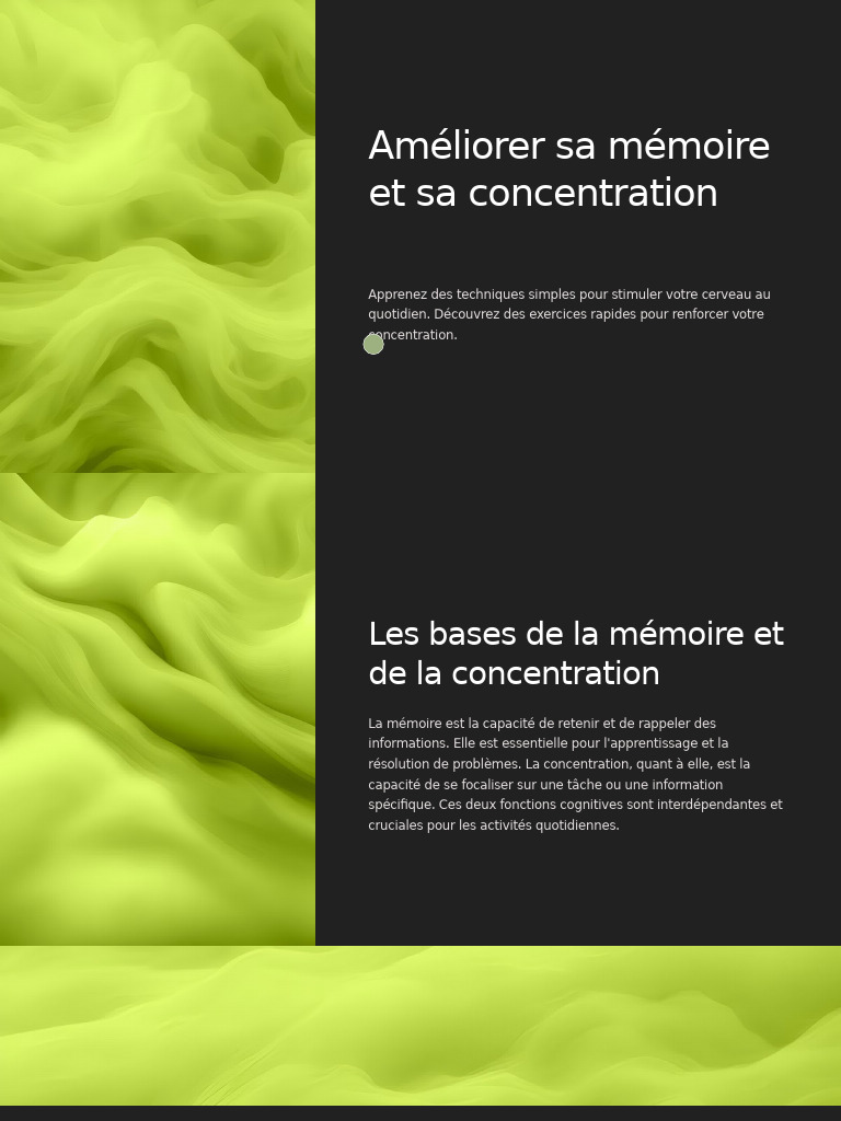 Techniques pour booster mémoire et concentration | PDF | Mémoire ...