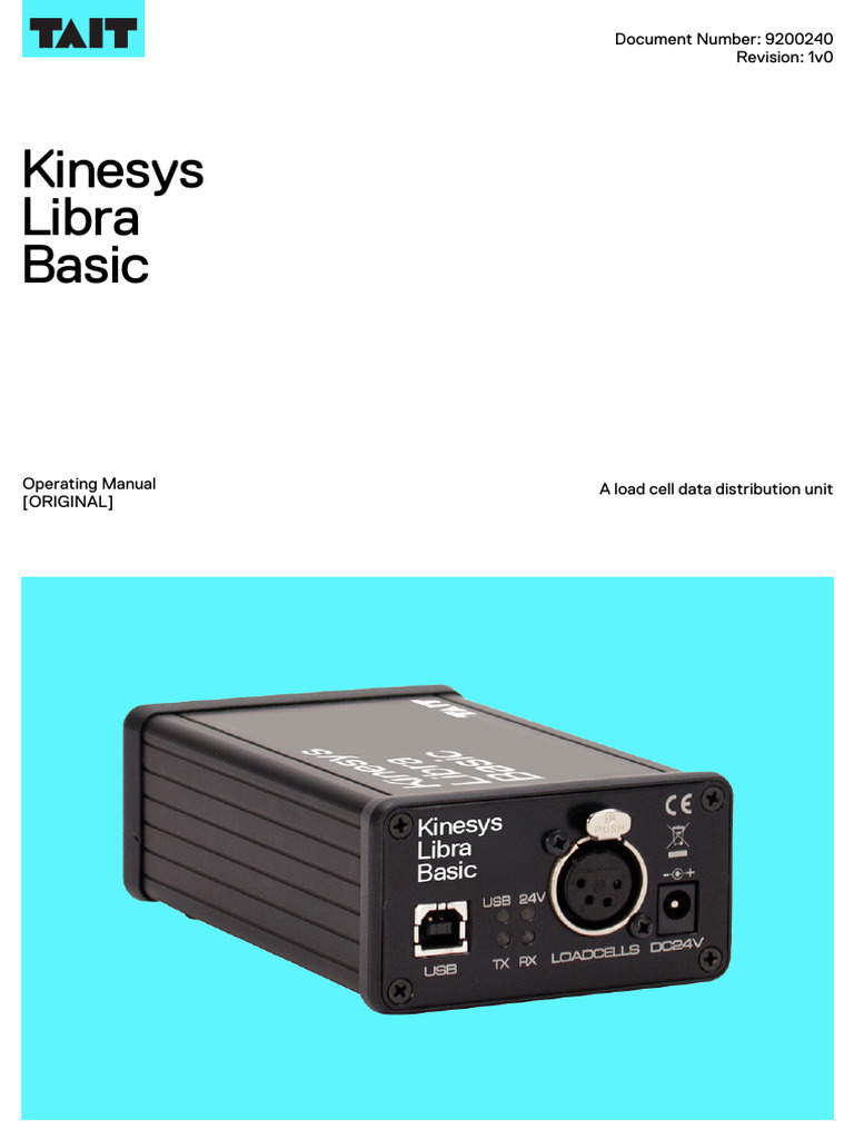 1v0 Kinesys Libra Basic Operating Manual | PDF | Usb | Manufactured Goods