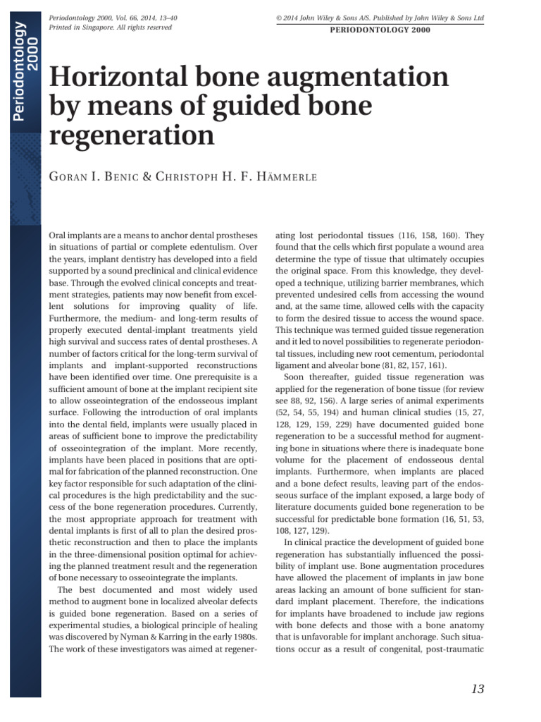 Benic 2014 | PDF | Dental Implant | Bone