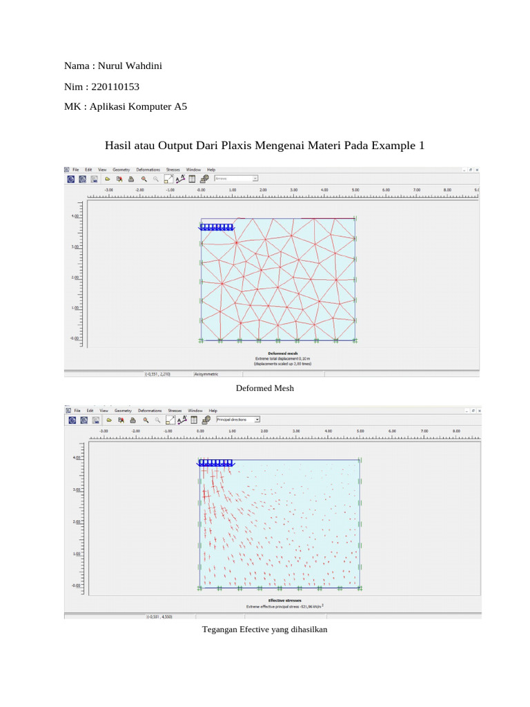 Tugas Plaxis Nurul Wahdini | PDF