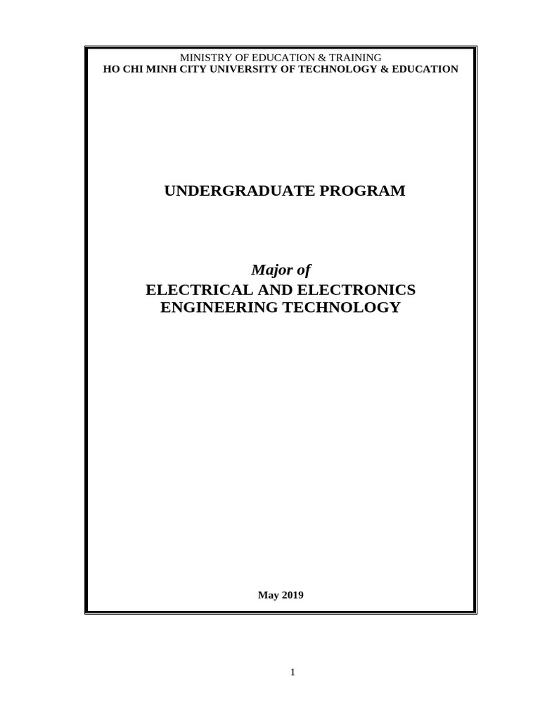 Electrical Engineering Technology Program | PDF | System | Leadership