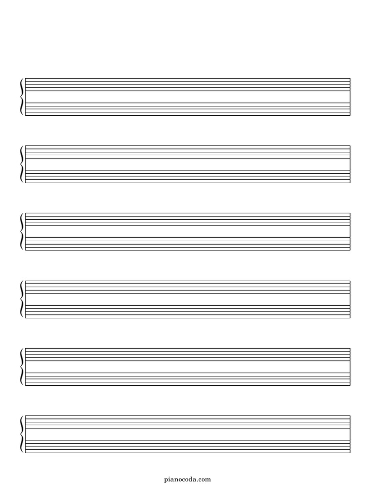 Blank Grand Staff Sheet Music | PDF