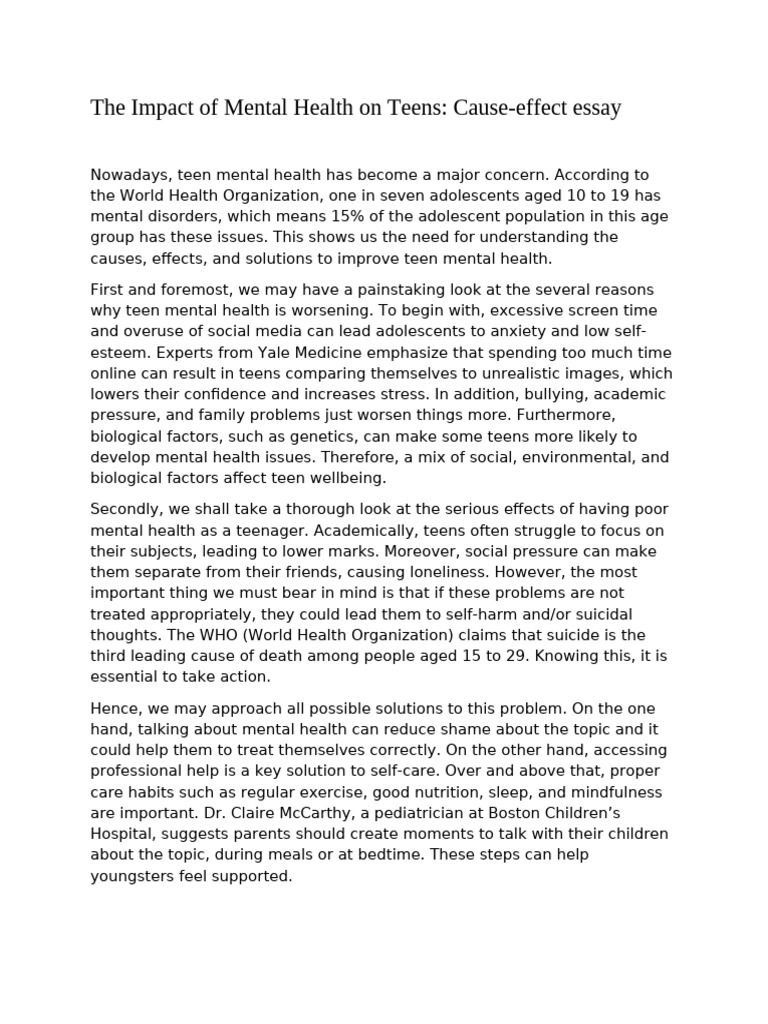 BogoslovDarius2025EnglishIV 4.09A | PDF | Adolescence | Mental Health