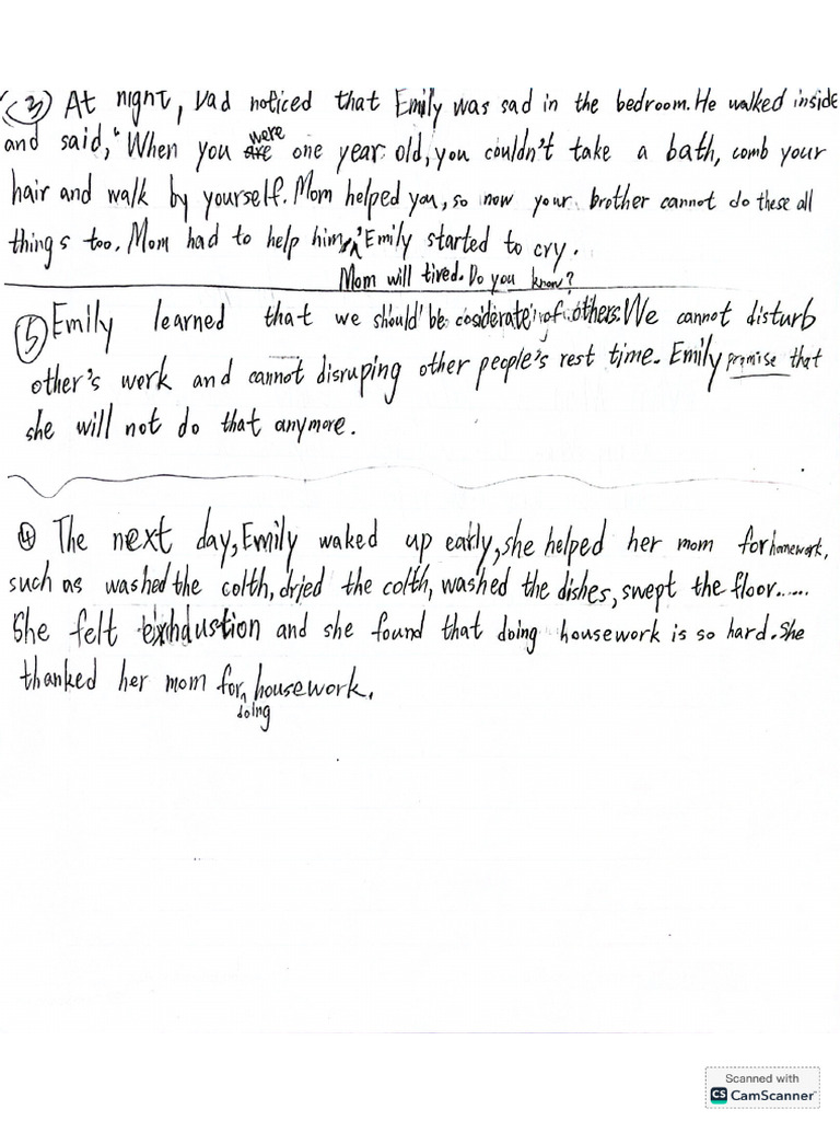Writing about Emily’s story | PDF
