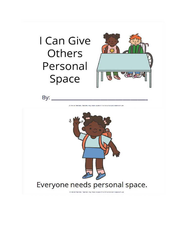 Social Story On Personal Space | PDF