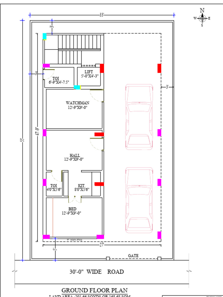 Ground Floor Plan - HMT Satavahananagar | PDF